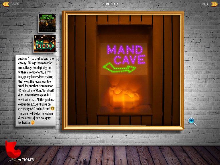 Home-made 'Mand Cave' Sign